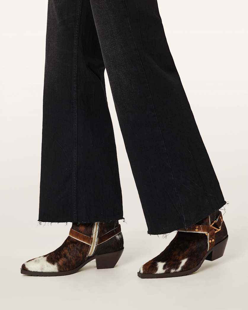 Fox Carabiner Western Boot COW PRINT | ALLSAINTS